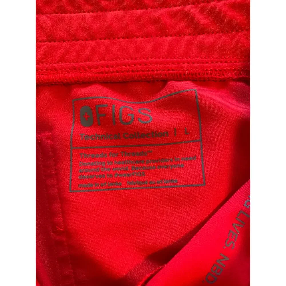 Figs | Other | Figs Zamora Jogger Red Scrub Set Sz L | Poshmark